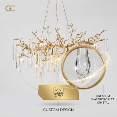 China Custom Alabaster Chandelier Natural Stone Pendant Light Sculptural Warm Suitable For Luxury Villa Dining Bedroom for sale