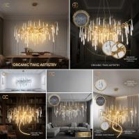 China Resort Aluminum Louver Chandelier Weather Resistant Pendant Light Suitable For Seaside Villa Terrace Hotel for sale