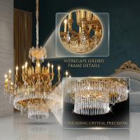 China Custom Size Crystal Candlestick Chandelier E14 LED Candlelight For Private Yacht Exclusive Club for sale