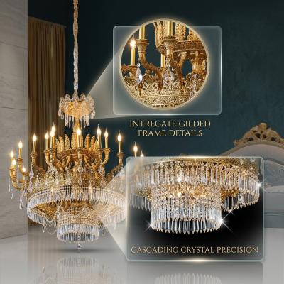 China Custom Size Crystal Candlestick Chandelier E14 LED Candlelight For Private Yacht Exclusive Club for sale