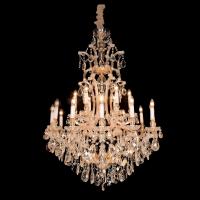 China Warm White Crystal Candlestick Chandelier E14 LED Light For Historical Building Exclusive Club for sale