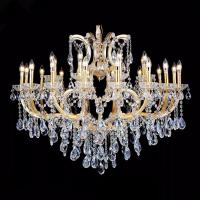 China Classic Luxury Crystal Candlestick Chandelier Gold Frame LED E14 For Museum Yacht Club for sale