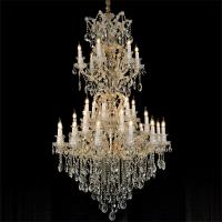 China Dazzling Crystal Candlestick Chandelier Warm White LED for Private Yachts Museums Clubs for sale