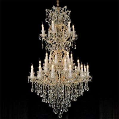 China Dazzling Crystal Candlestick Chandelier Warm White LED for Private Yachts Museums Clubs for sale