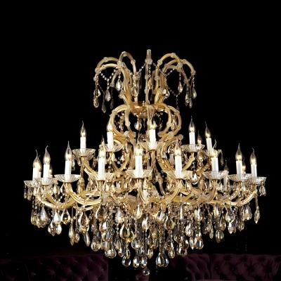 China 60W Crystal Candlestick Chandelier E14 LED Candlelight for Museums Exclusive Clubs for sale