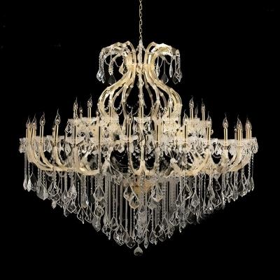 China Modern Simple Crystal Candle Chandelier E14 LED Pendant For Living Room Bedroom Hotel Villa for sale