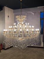 China Waterproof Crystal Candle Chandelier LED E14 Pendant Light For Porch Villa Living Room for sale
