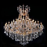 China Waterproof Crystal Candle Chandelier LED E14 Pendant Light For Porch Villa Living Room for sale