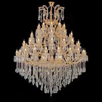 China Custom Crystal Candlestick Chandelier Gold Frame E14 LED Light For Museum Historical Building for sale