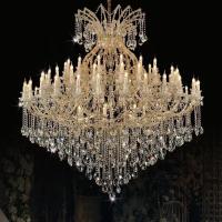 China Transparent Crystal Candlestick Chandelier LED E14 Candlelight For Luxury Yacht Club Museum for sale