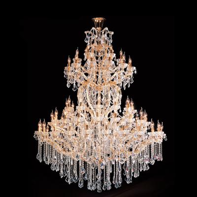 China 24K Golden Extra Large Chandelier High End Copper Malachite Pendant Light For High Ceiling Living Room for sale