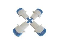 China Gama Ray Sterilization Disposable Stainless Steel Lancets Button Activated Safety for sale
