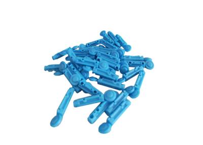 China Disposable 30g Stainless Steel Lancets Blue Color Twist Type Lancet for sale