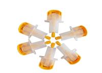 China 30g Twist Blood Lancet Medical Button Activated Yellow Color Safety for sale