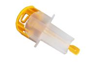 China 30g Twist Blood Lancet Medical Button Activated Yellow Color Safety for sale