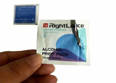China Iso13485 30x60mm Individually Wrapped Alcohol Swabs For Medical Wipes for sale