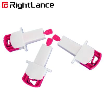 China 0.18cm 23G Safety Blood Lancet Trigger Activation Disposable Lancet Needle for sale