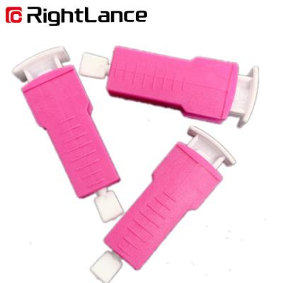 China 26G Pen Type Automatic Blood Lancet OEM 1.8mm Pink And Purple for sale