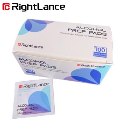 China 70% Isopropyl 4.3in 5.9in Alcohol Prep Swabs Cleaning Pads for sale