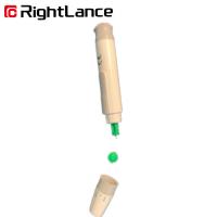 China Blood Sample Blood Sugar Auto Lancet Pen  Finger Pricking Device With Ejection for sale