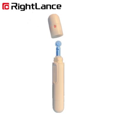 China White Painless Lancing Device 100mm Reusable Blood Sugar Monitor Lancet Glucose Test for sale
