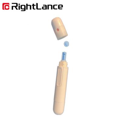 China 28 Guage PP Pen Blood Lancet Device With Ejector Medical Consumables for sale