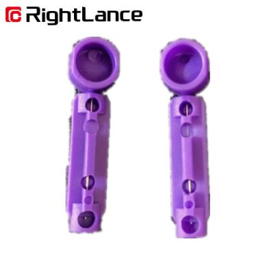China Sterilization Gamma Twist Cap Glucose Lancing Device Plastic Blood Lancet 25 Gauge for sale