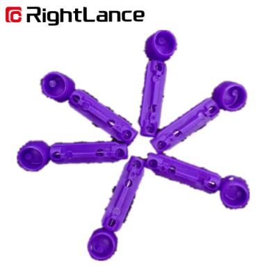 China 0.5MM 25G Painfree Sterile Blood Lancet Single Use FDA For Blood Sugar Test for sale
