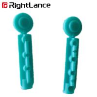 China 33G 0.2mm Medical Blackish Green Lancet Lancing Device Sugar Test for sale