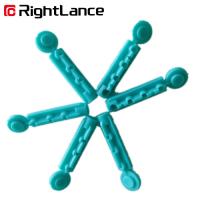 China Sterile Flat Green Twist Blood Lancet Disposable Lancets 28g I For Glucose Monitoring for sale