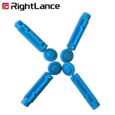 China Wathet Blue 30g Disposable Sterile Twist Blood Lancets For Blood Glucose Testing for sale