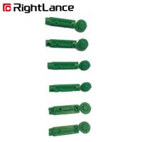 China Sterlie Green Twist Blood Lancet For Glucose Testing Safety Cap Blood Glucose Lancing Device for sale