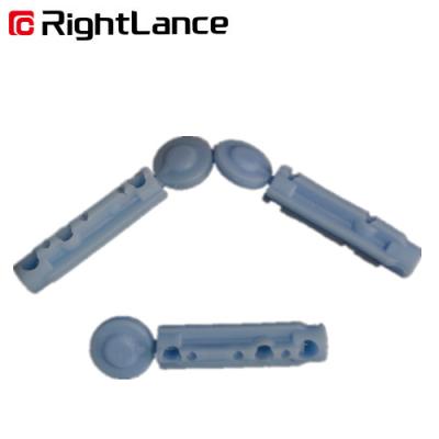 China Blue 25G 0.50mm Twist Lancet To Check Blood Sugar Disposable Lancet Needle for sale
