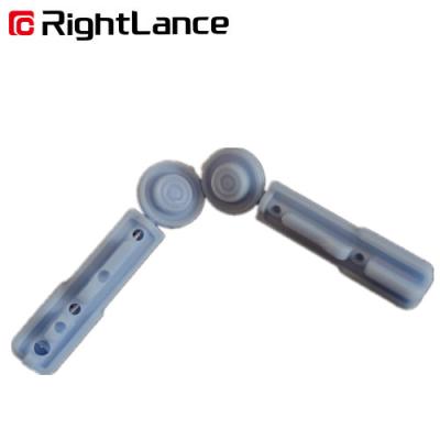 China Disposable Plastic 0.32mm Sterile Blood Lancet For Sugar Testing Soft Twist for sale