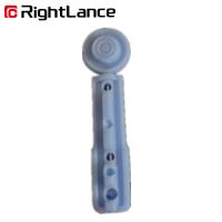China Gamma Disposable Flat Finger Sterile Blood Lancet Device With Cap 25g for sale