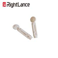 China Grey Color Twist Type 2.4mm Pricking Depth Single Use Safety Blood Lancet for sale