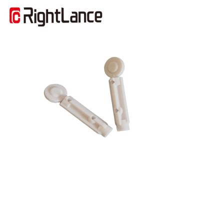 China Grey Color Twist Type 2.4mm Pricking Depth Single Use Safety Blood Lancet for sale