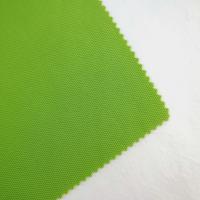 China Silicon leather Recycled Polyester Knit Eco Friendly Shoe Materials Sports Green Eyelet Fabric for sale