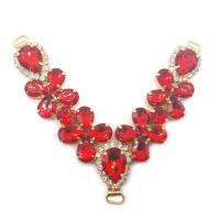 China Colored Rhinestones Shoe Decoration Accessories Sandal Decorative Chain for sale
