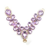 China Colored Rhinestones Shoe Decoration Accessories Sandal Decorative Chain for sale