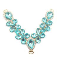 China Colored Rhinestones Shoe Decoration Accessories Sandal Decorative Chain for sale