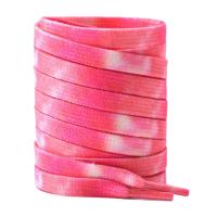 China Colorful Plastic Toe Shoelace Toe Seal Baotou Printed Flat Cotton Shoelaces Plain Polyester 6mm 8mm Laces Width for sale