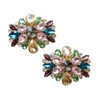 China Shoe buckle metal accessories ODM Shoe Decoration Accessories Removable Shoe Clips Rhinestone Glass Color for sale