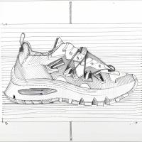 China Fashion Style Custom Made Sneakers Nonslip Breathable Cortex Outsole for sale