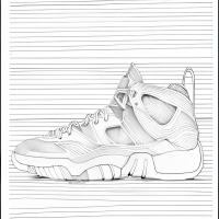 China Soft Sole Custom Basketball Shoes High Gang Vintage Basketball Sneakers for sale