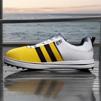 China Cotton Inner Custom Golf Shoes All Seasons Waterproof Golf Trainers for sale