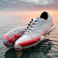 China Men's Casual Custom Golf Shoes Wear Resistant PU Leather Upper Material for sale