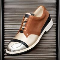 China Anti Slip Anchor Personalised Golf Shoes PU Leather Upper for sale