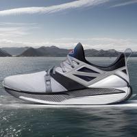China Biodegradable Eco Friendly Running Shoes Knitted Upper Breathable for sale