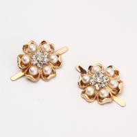 China Shoe buckle metal accessories ODM Shoe Decoration Accessories Removable Shoe Clips Rhinestone Glass Color for sale